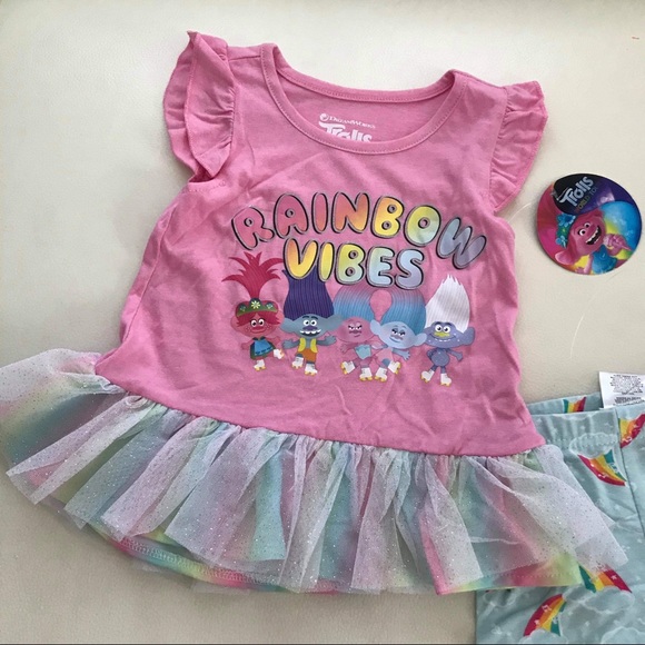 Dreamworks | Matching Sets | Dreamworks Trolls Cute 2pc Shorts Set ...